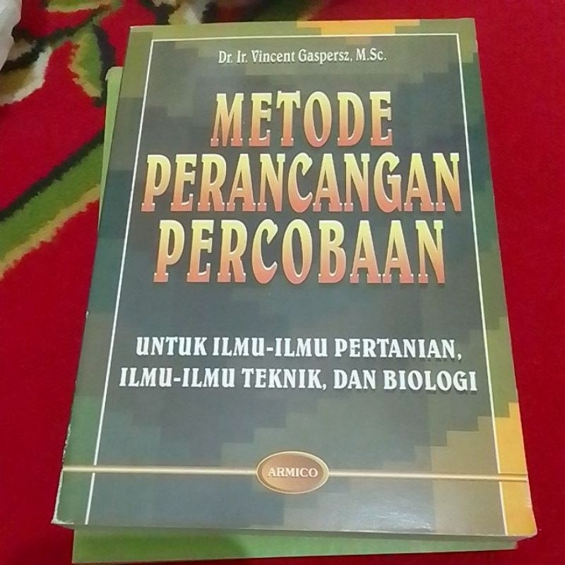 Jual buku metode perancangan percobaan bekas original | Shopee Indonesia Jual buku metode perancangan percobaan bekas original | Shopee Indonesia