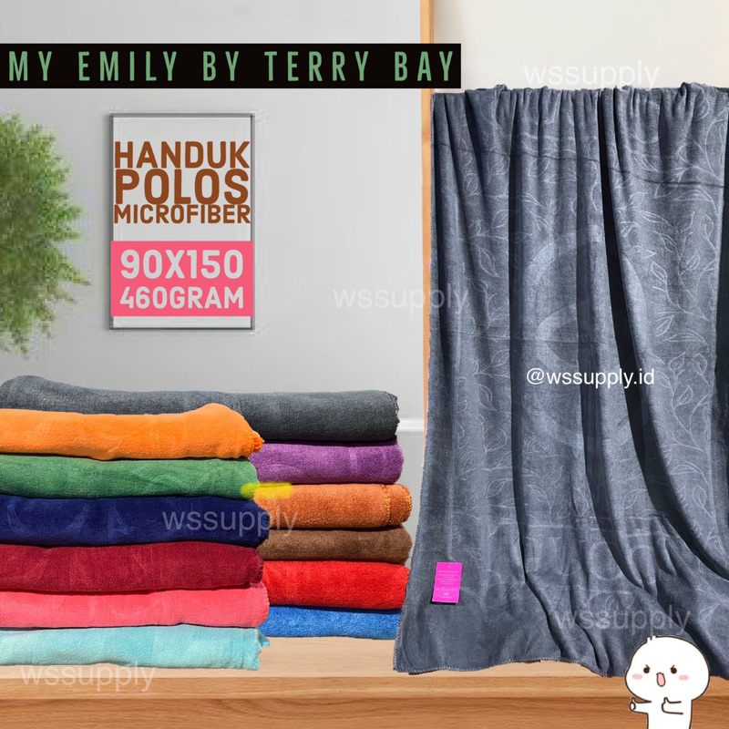 Jual Handuk Mandi Polos Super Jumbo 90x150 My Emily by TERRY BAY ...