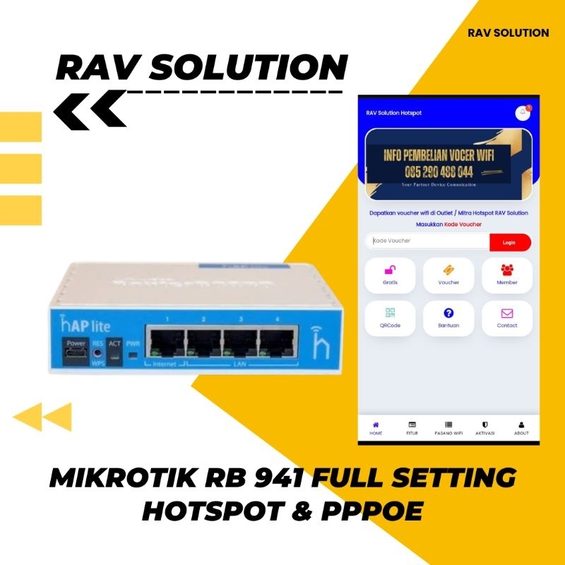 Jual Mikrotik Rb 941 Full Setting Hotspot And Pppoe Shopee Indonesia