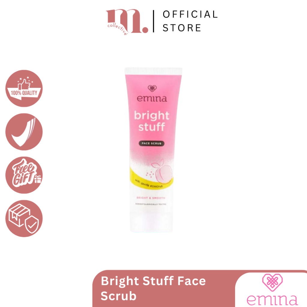 Jual EMINA Bright Stuff Face Scrub 50ml | Shopee Indonesia