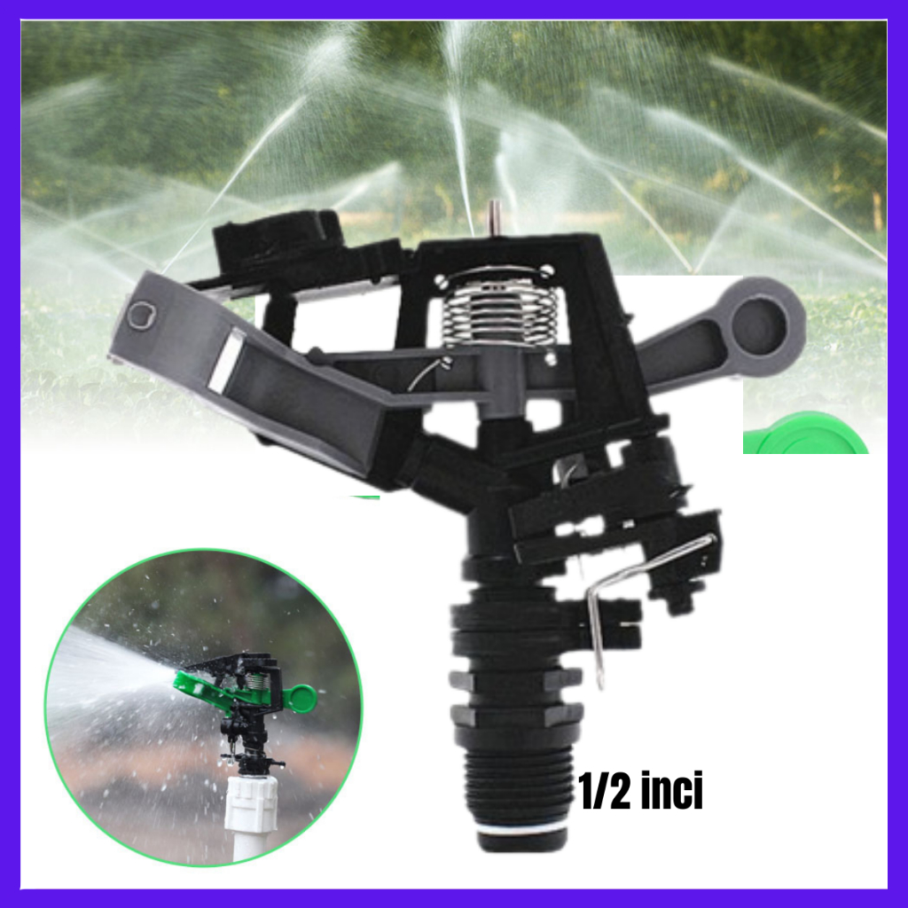 Jual Sprinkler Impact Sprinkler 1/2 inci Impact kincir air Impulse ...