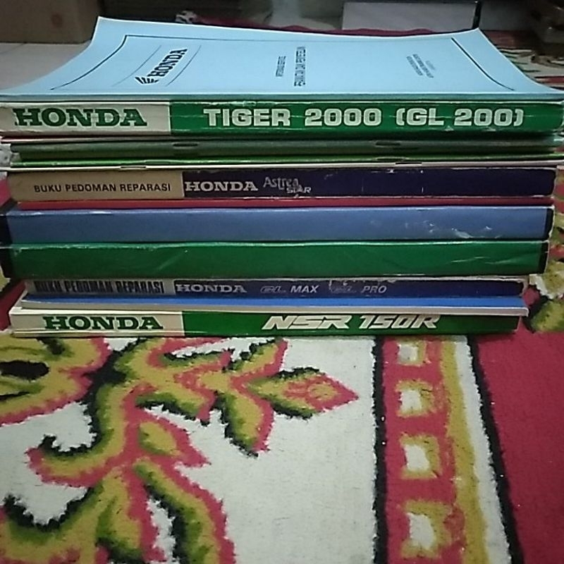 Jual buku pedoman reparasi dan service sepeda motor honda original ...
