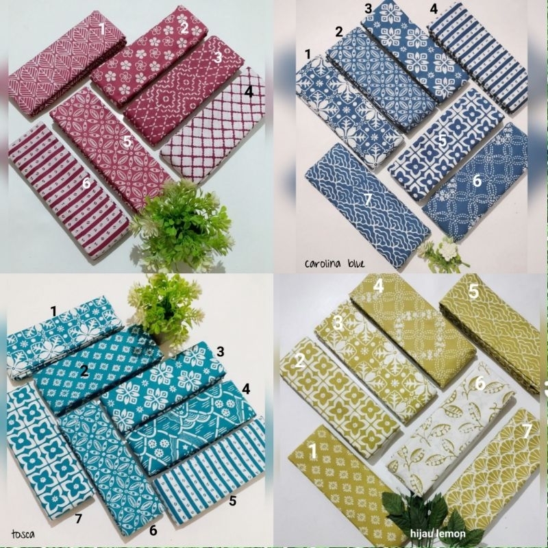 Jual STRPE63745 KAIN BATIK CAP GARUTAN TOSCA PREMIUM KAIN BATIK PASTEL ...