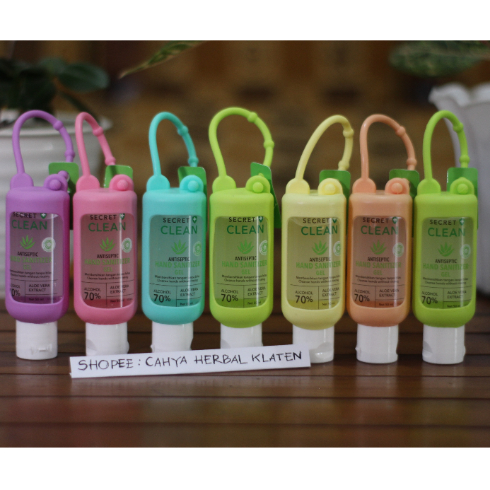 Jual Secret Clean Hand Sanitizer Gel Silicon Gantung ( Warna Random ...