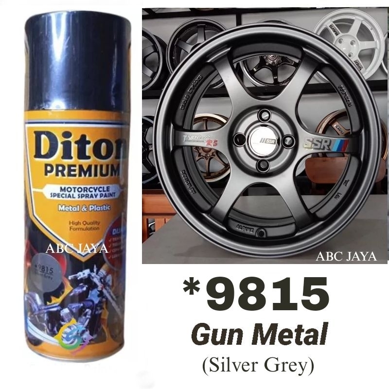Jual Cat Pilok Diton Premium 9815 Silver Grey 400ml Gun Metal Abu ...
