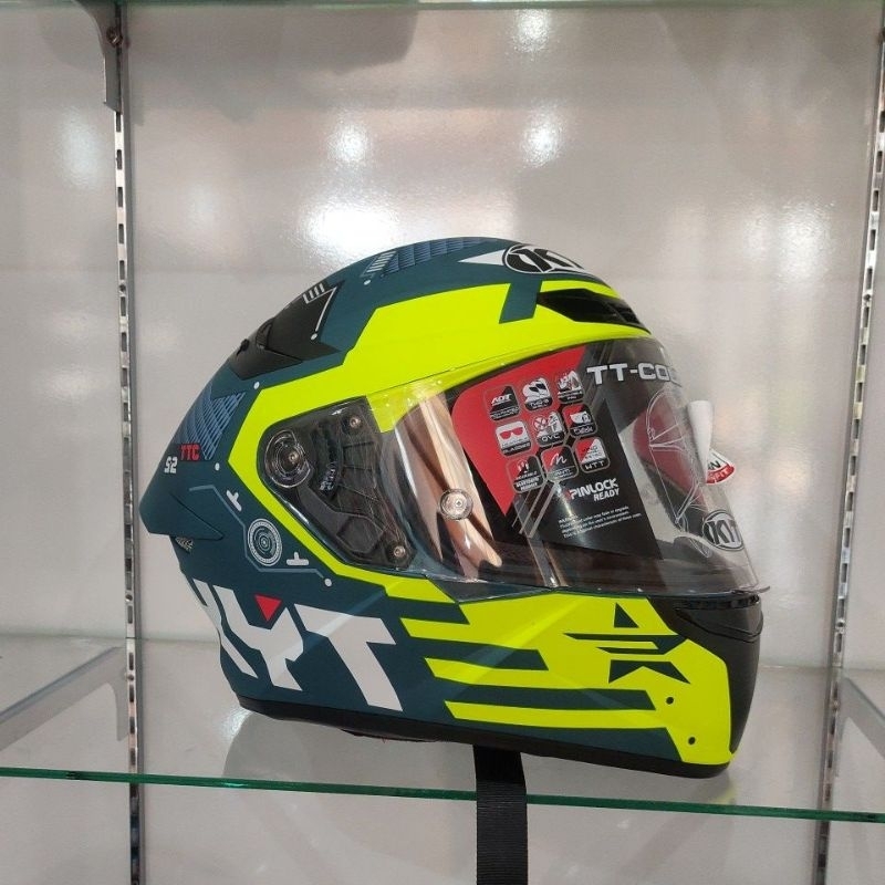 Jual Helm KYT TT Course Fuselage Yellow (COD) | Shopee Indonesia