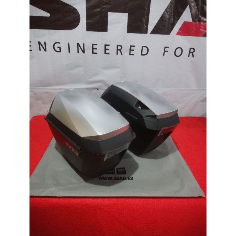 Jual BOX SAMPING ATAU SIDEBOX MOTOR SHAD SH23 TRAIL ALUMINIUM SILVER ...