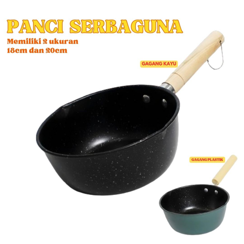 Jual GSM Panci Susu Marble Anti lengket memiliki 2 ukuran 18cm & 20Cm ...