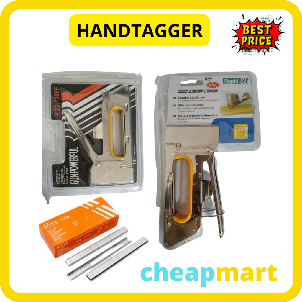 Jual Hand Stapler Gun Tembak / Staples Sofa Staples Jok Kulit Motor ...