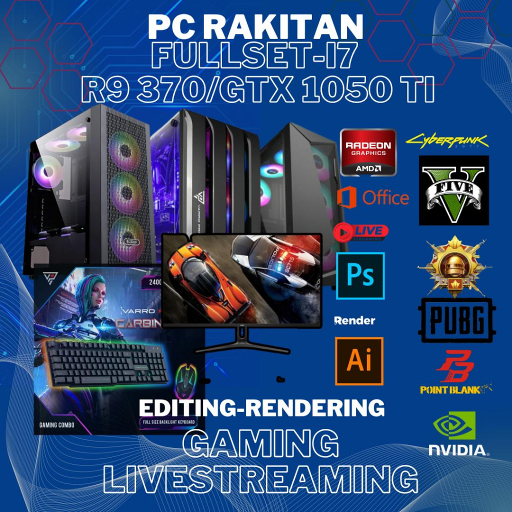 Jual RAKITAN CPU LIVE STREAMING/GAMING/RENDERING/EDITING FULLSET ...
