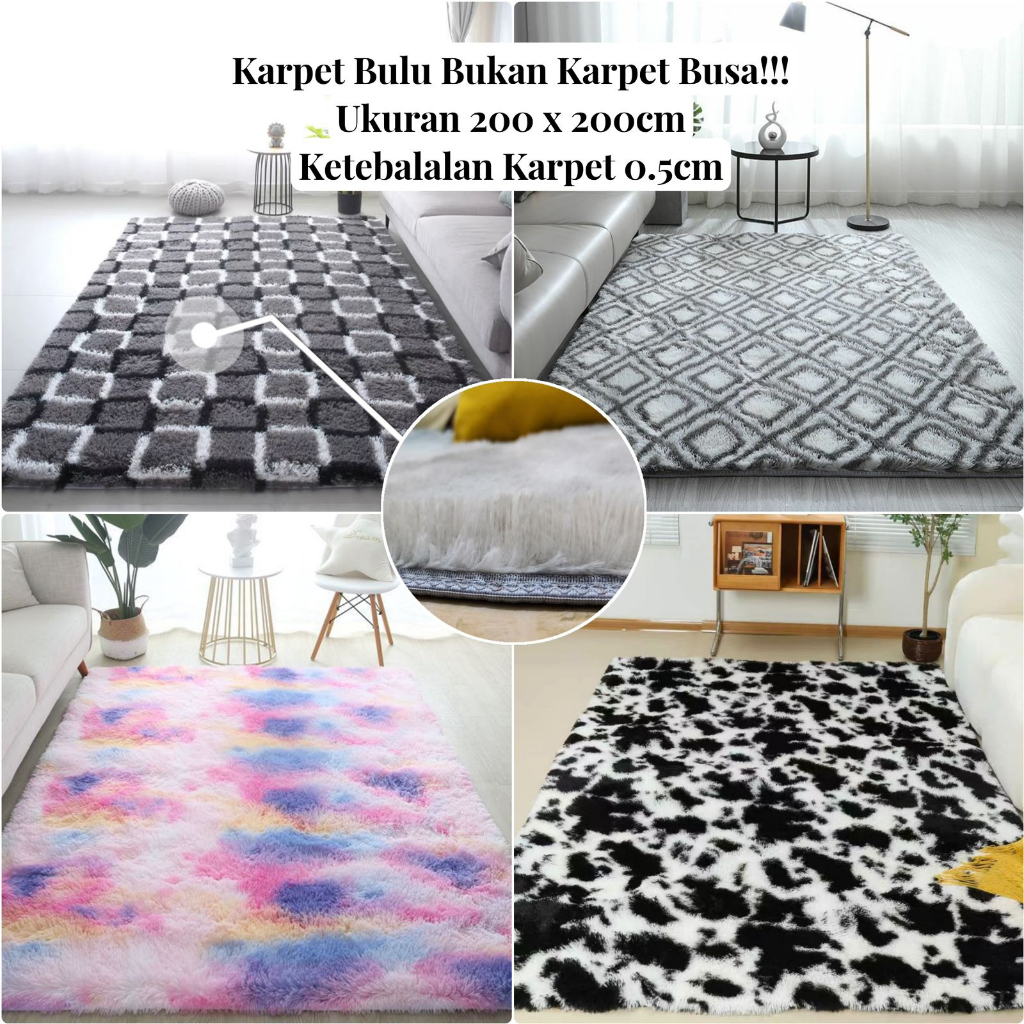 Jual Utama Jakarta Baru - Karpet Bulu Motif & Ombre Jumbo Uk 200 x ...