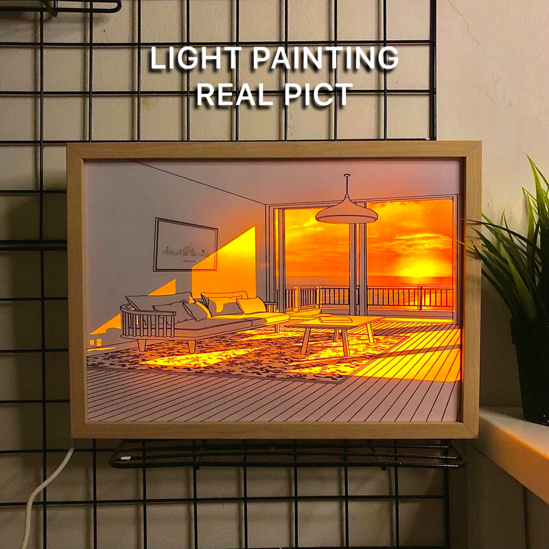 Jual Foto light painting (BISA COSTUM) Foto LED Kado ulang tahun, kado ...