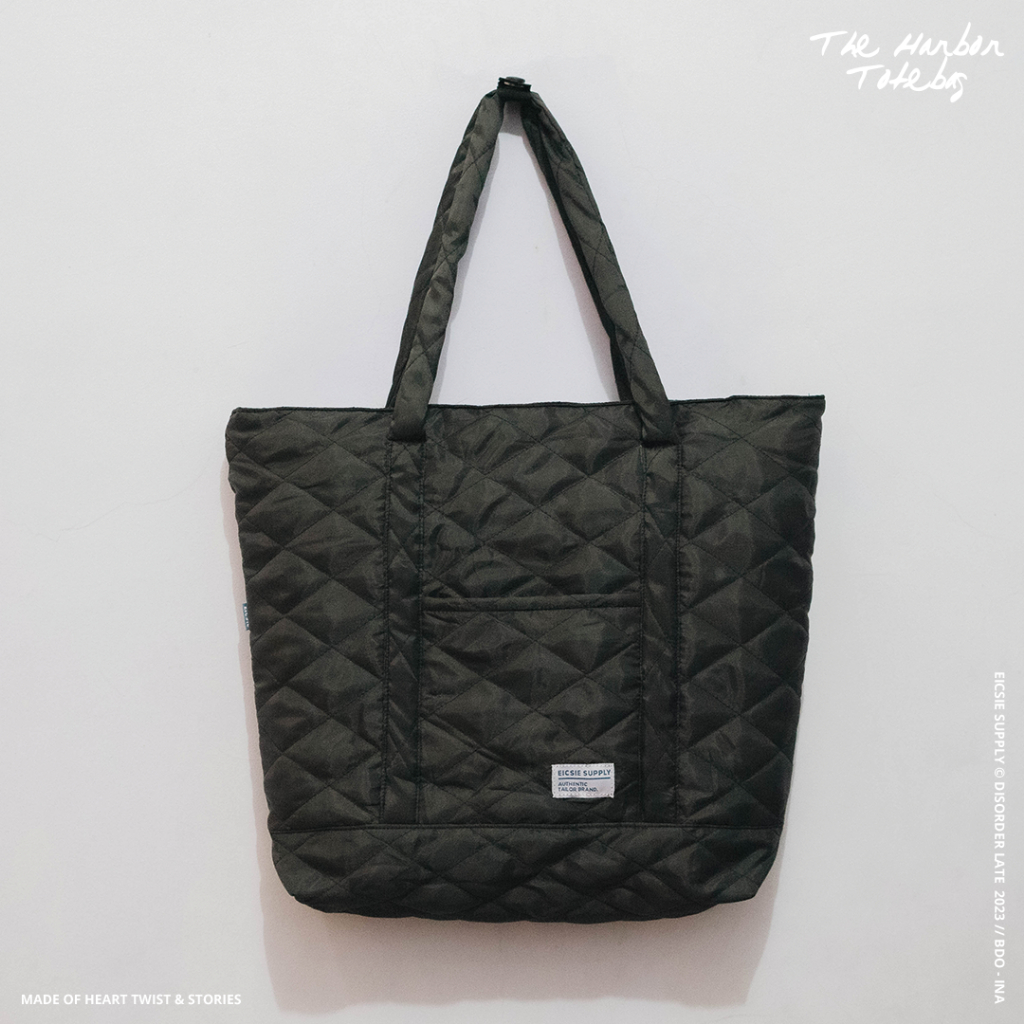 Jual The Harbor Totebag - Tote Bag Pria Wanita Kuliah Polos Puffy Besar ...