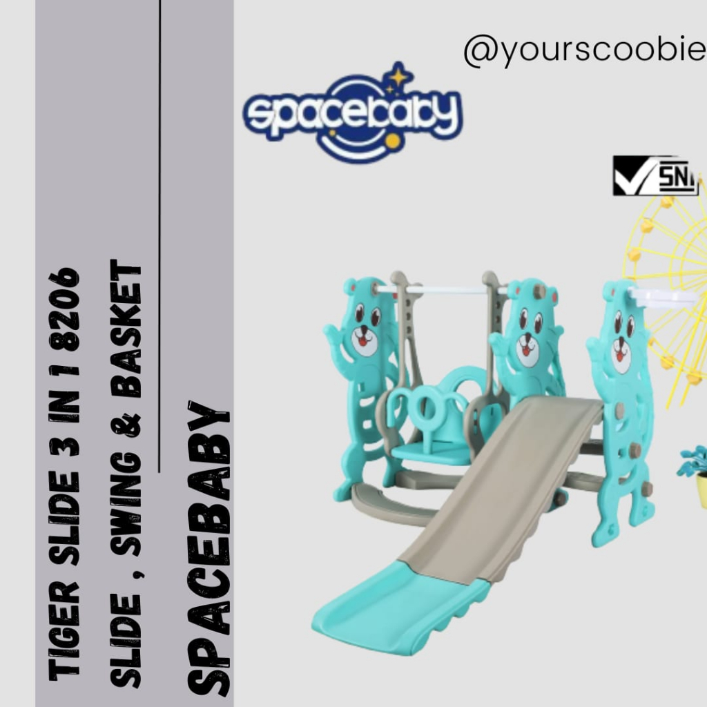 Jual Tiger Slide 3 IN 1 Mainan Perosotan , Basket Anak Mainan Anak ...