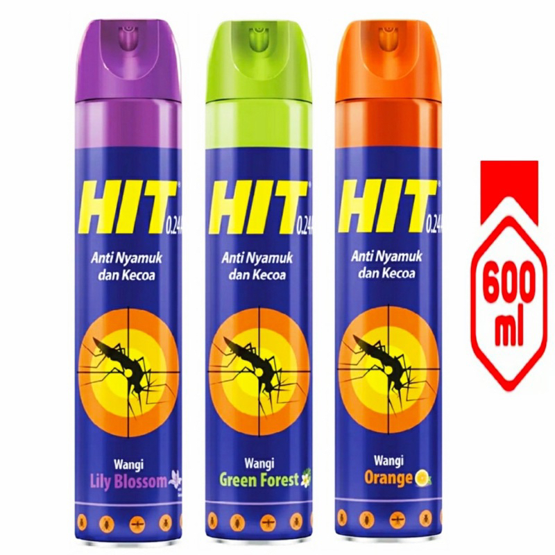 Jual HIT AEROSOL 600 ML - OBAT NYAMUK - BUNUH NYAMUK | Shopee Indonesia
