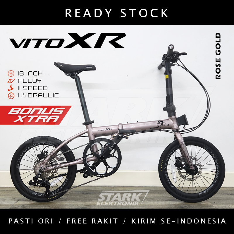 Jual Pacific VITO XR LITE 16 inch Sepeda Lipat Folding Bike | Shopee ...