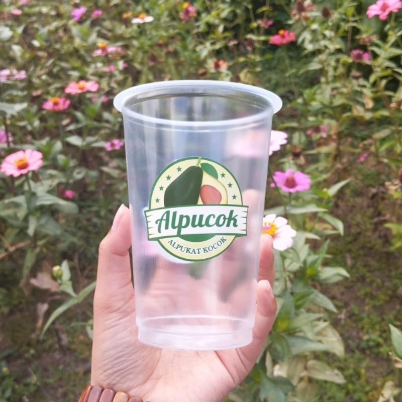 Jual Sticker Label Cup Minuman Alpucok (Alpukat Kocok) | Shopee Indonesia