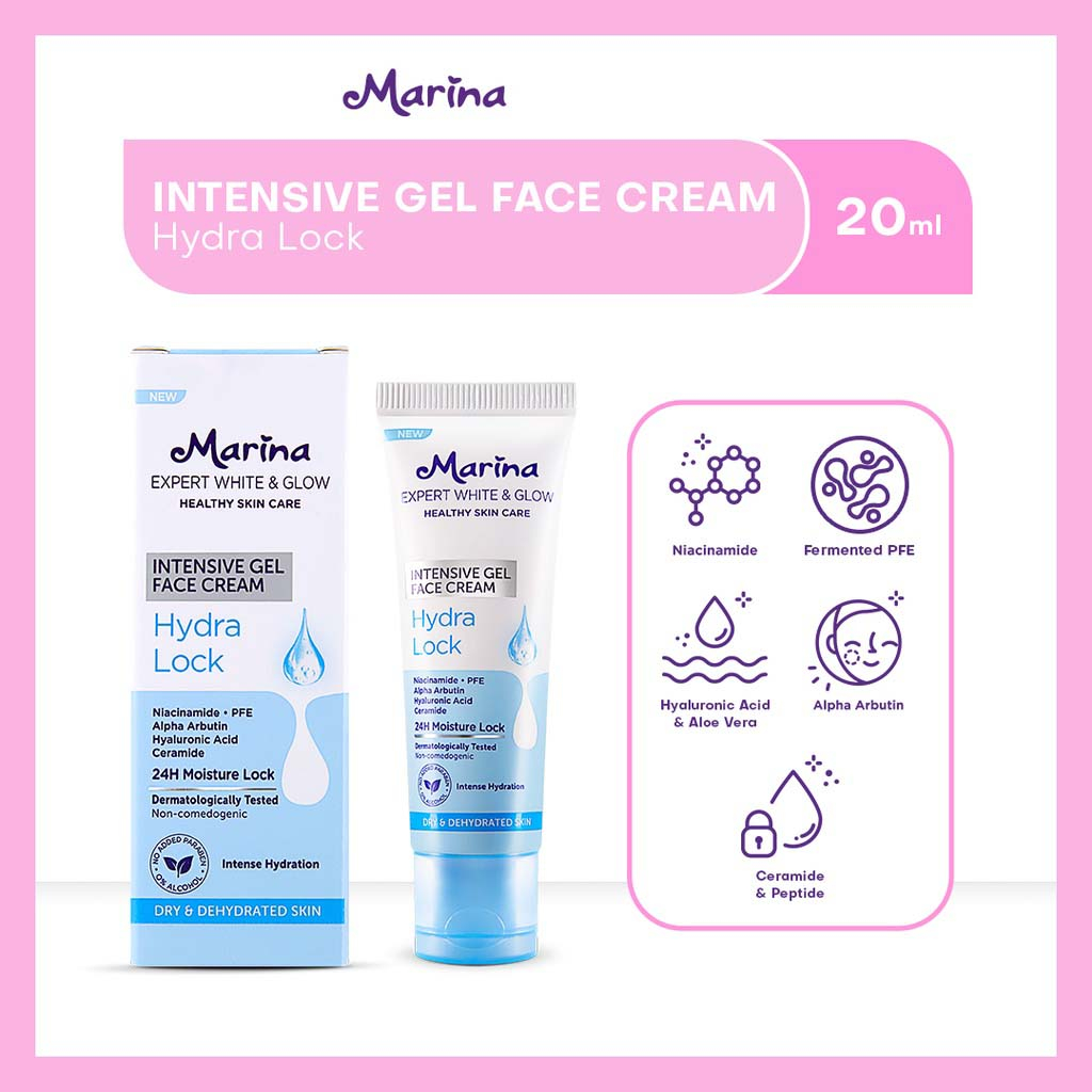 Jual Marina Expert White & Glow Whip Facial Foam | Moisturizing Gel ...
