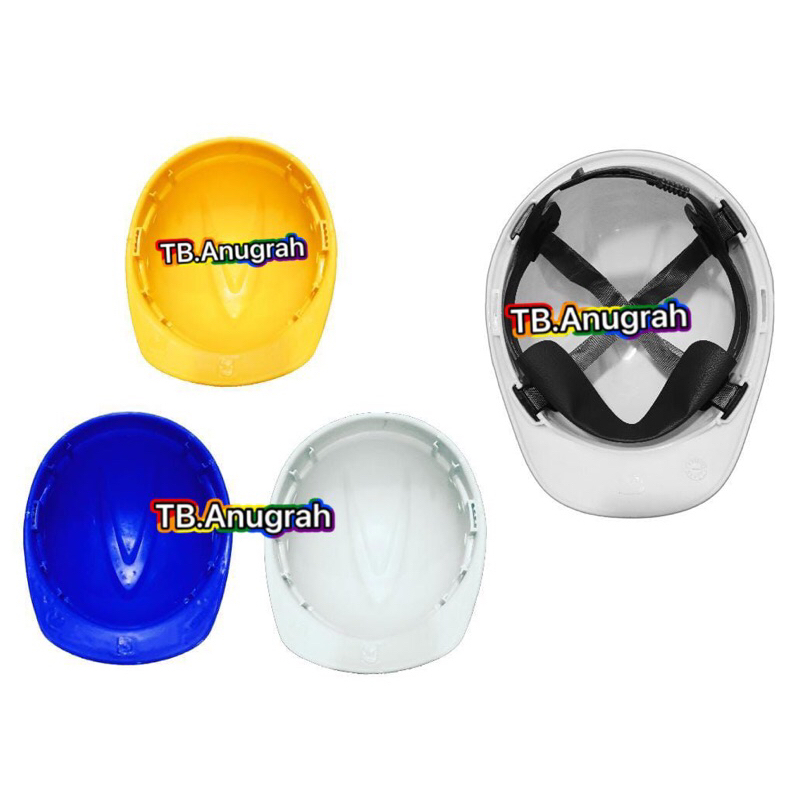 Jual Helm Proyek Safety Komplit inner Dan Tali Dagu Helm Safety lengkap ...