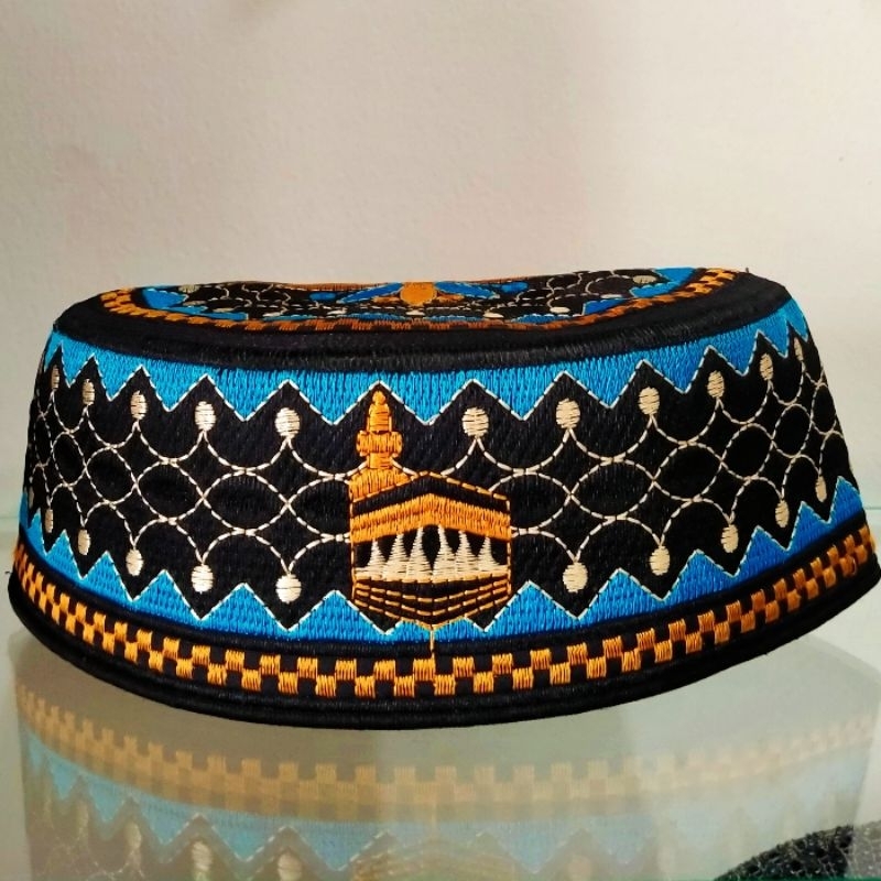 Jual peci Pakistan bordis premium / peci premium / peci gambar Ka'bah ...