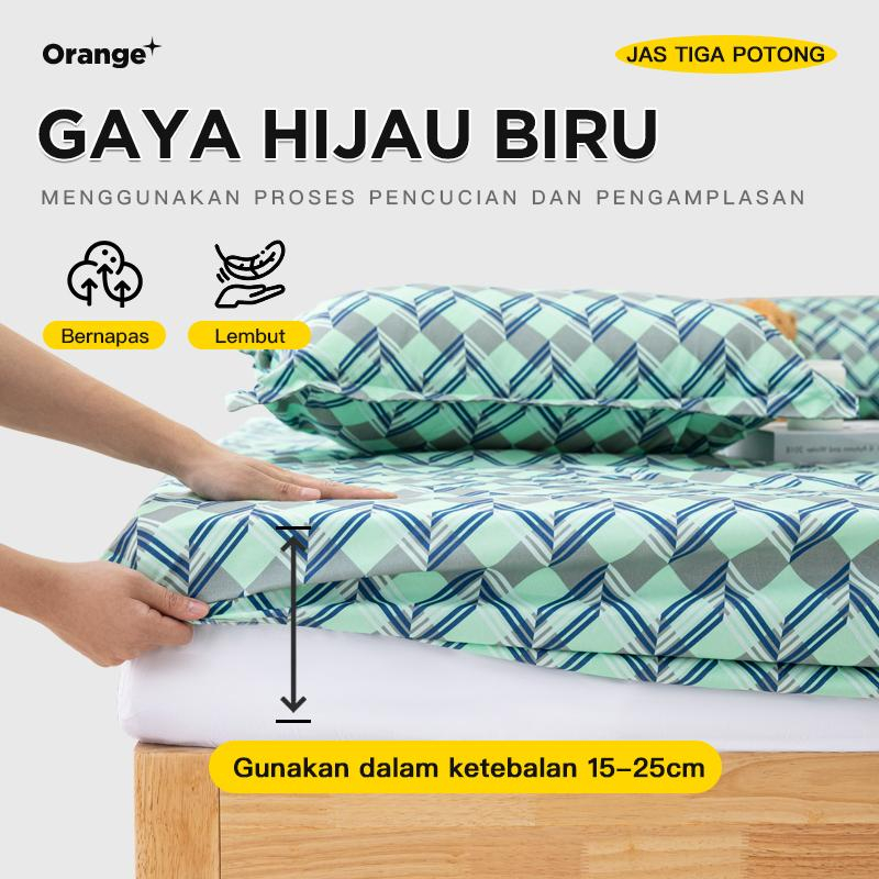 Jual Sprei Kasur Kamar Tidur Lembut Motif Kotak Aesthetic Seprai Ukuran ...