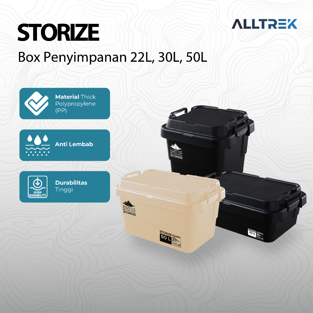 Jual ALLTREK Storage Box STORIZE Multifunctional Box Penyimpanan ...