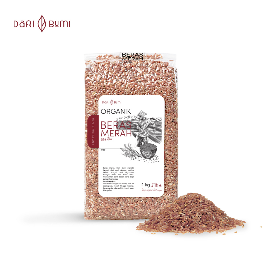 Jual Dari Bumi Beras Merah Organik 1 Kg Premium Pure | Shopee Indonesia