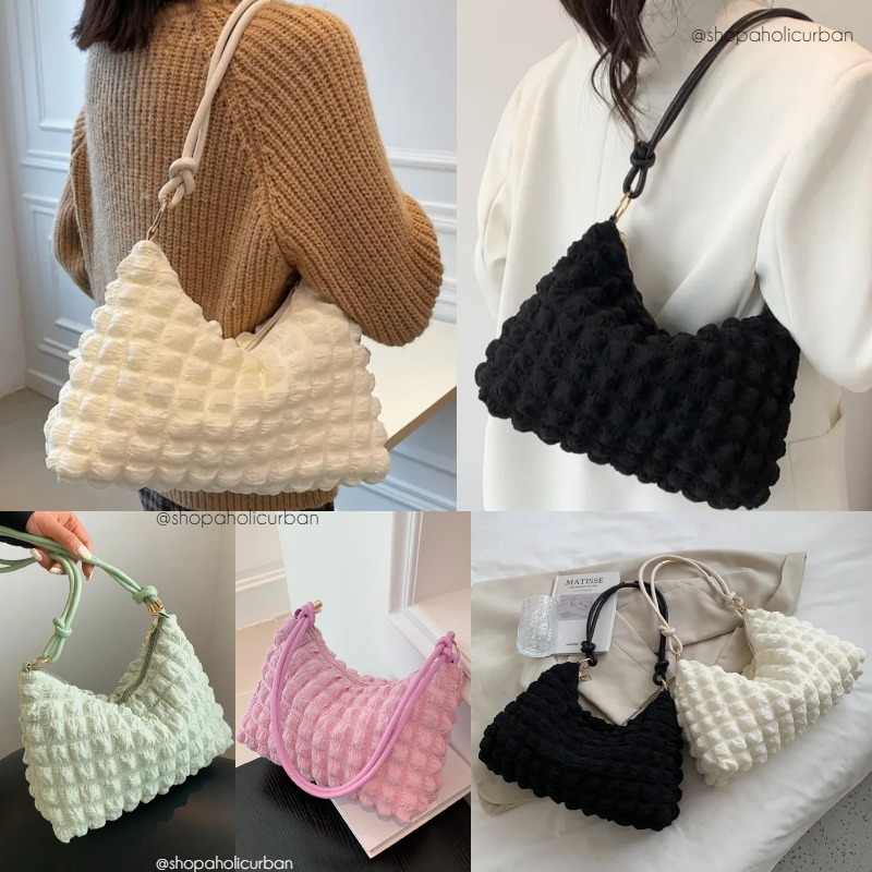 Jual Puffy Bag Korean Bag Tas Fashion Korea Puff Bag Shoulder Bag Tas ...