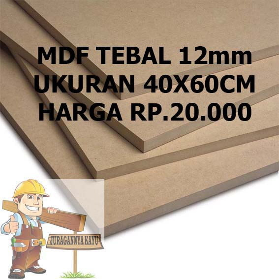 Jual Papan MDF 12MM Ukuran 40x60cm | Shopee Indonesia