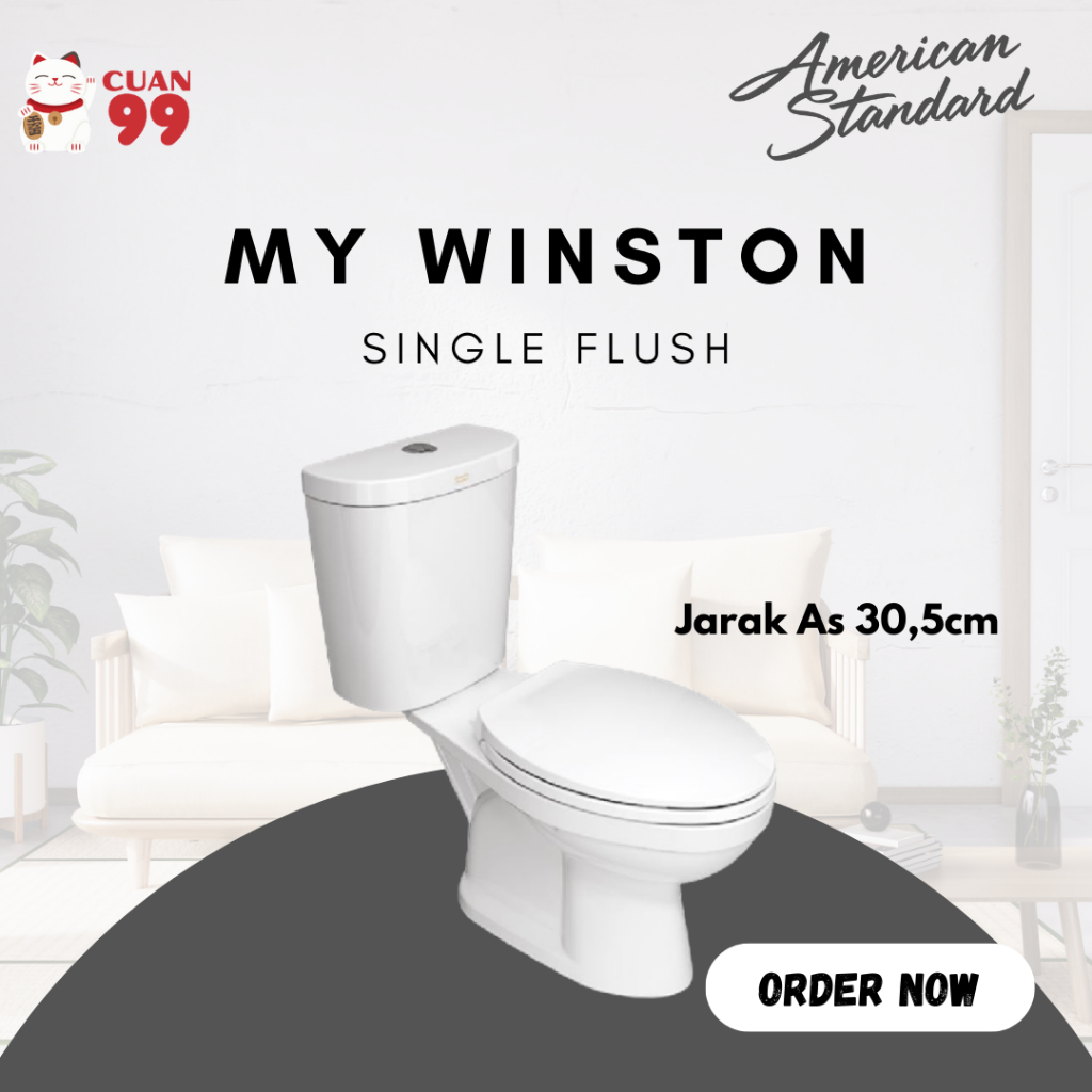 Jual American Standard My Winston Toilet Duduk Single Flush | Shopee ...