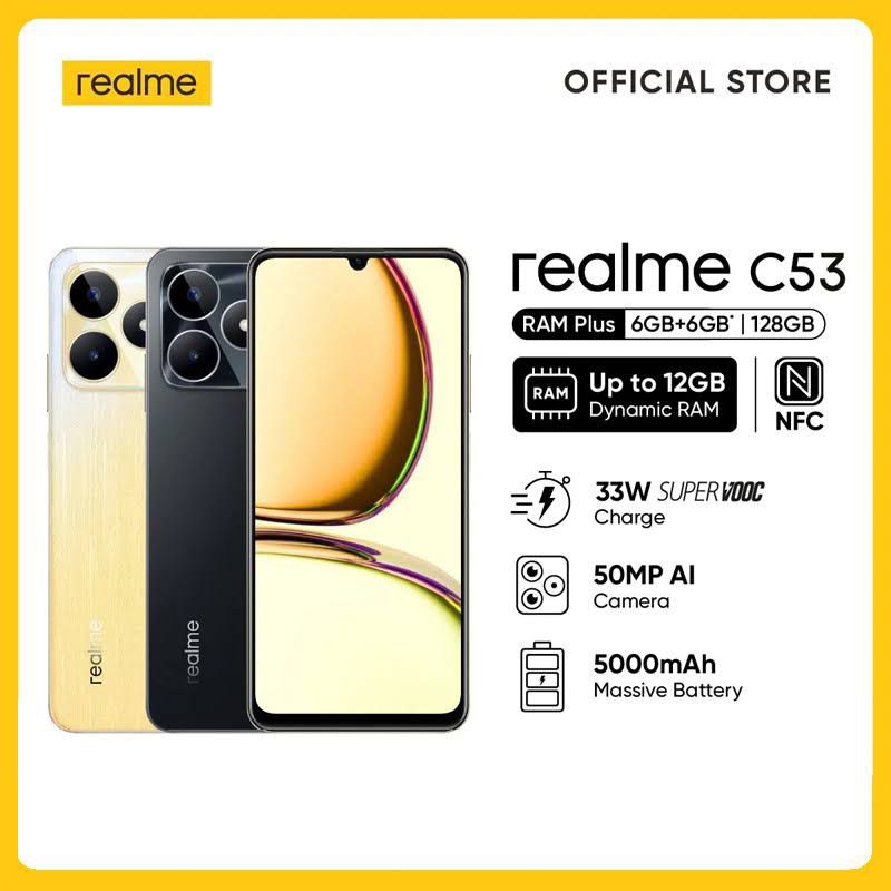 Jual Realme C53 NFC 6/128 Ram 6gb 128gb new garansi resmi | Shopee Indonesia