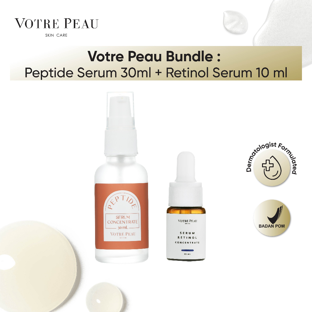 Jual Votre Peau Combo : Peptide Serum Concentrate 30ml + Retinol Serum ...