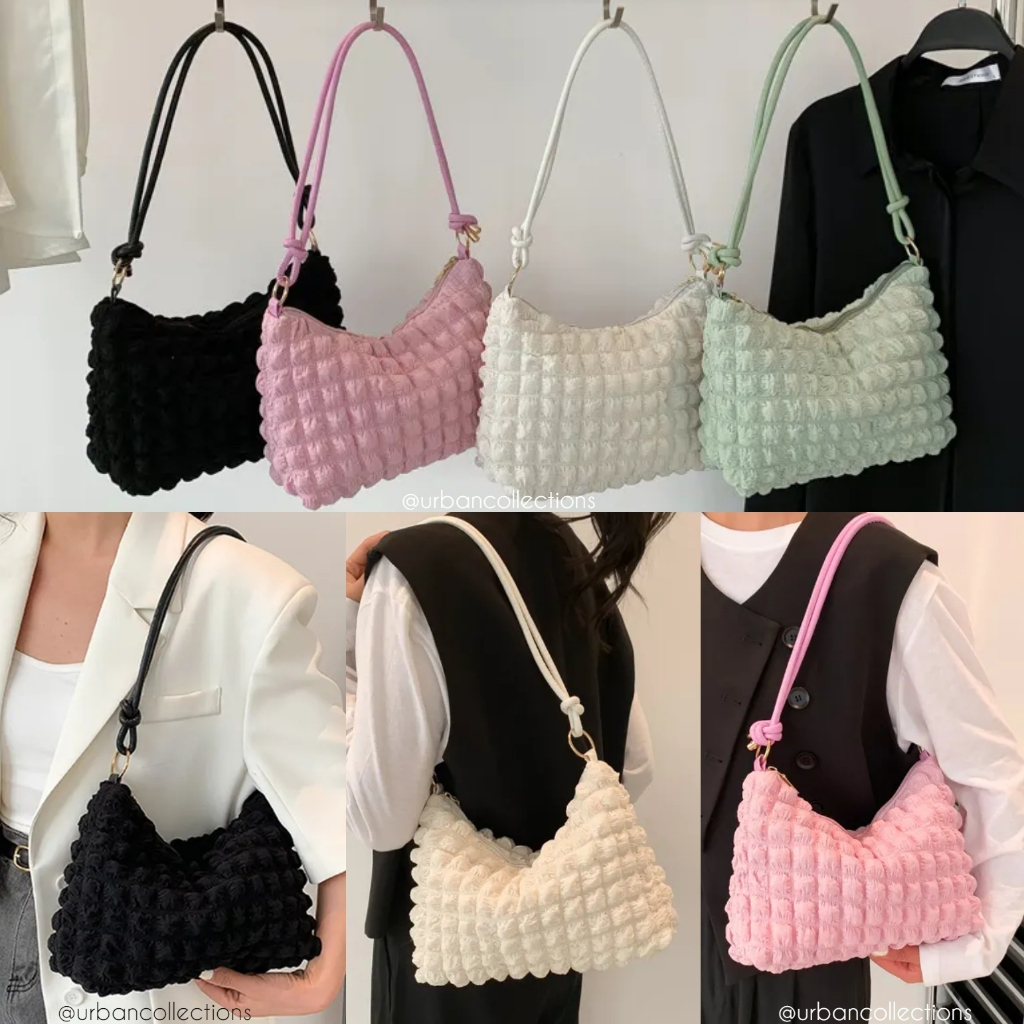 Jual Puffy Bag Korean Bag Tas Korea Tote Bag Korean Puff Bag Shoulder ...