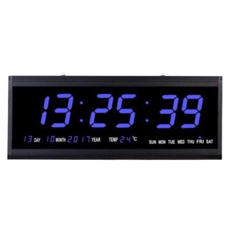 Jual Sonifer Jam Dinding Digital Besar LED Clock SMS-4819 Biru | Shopee ...