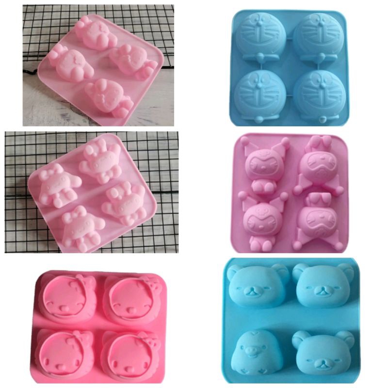 Jual cetakan silikon jelly,cetakan coklat sanrio,cetakan jelly,cetakan ...