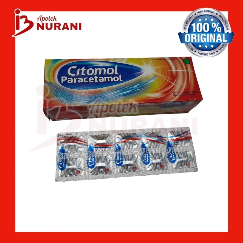 Jual CITOMOL STRIP @10 TABLET obat nyeri demam | Shopee Indonesia