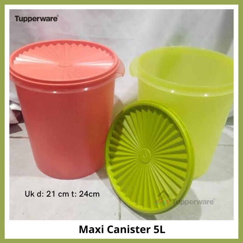 Jual Toples Tupperware - Maxi Canister 5L | Shopee Indonesia