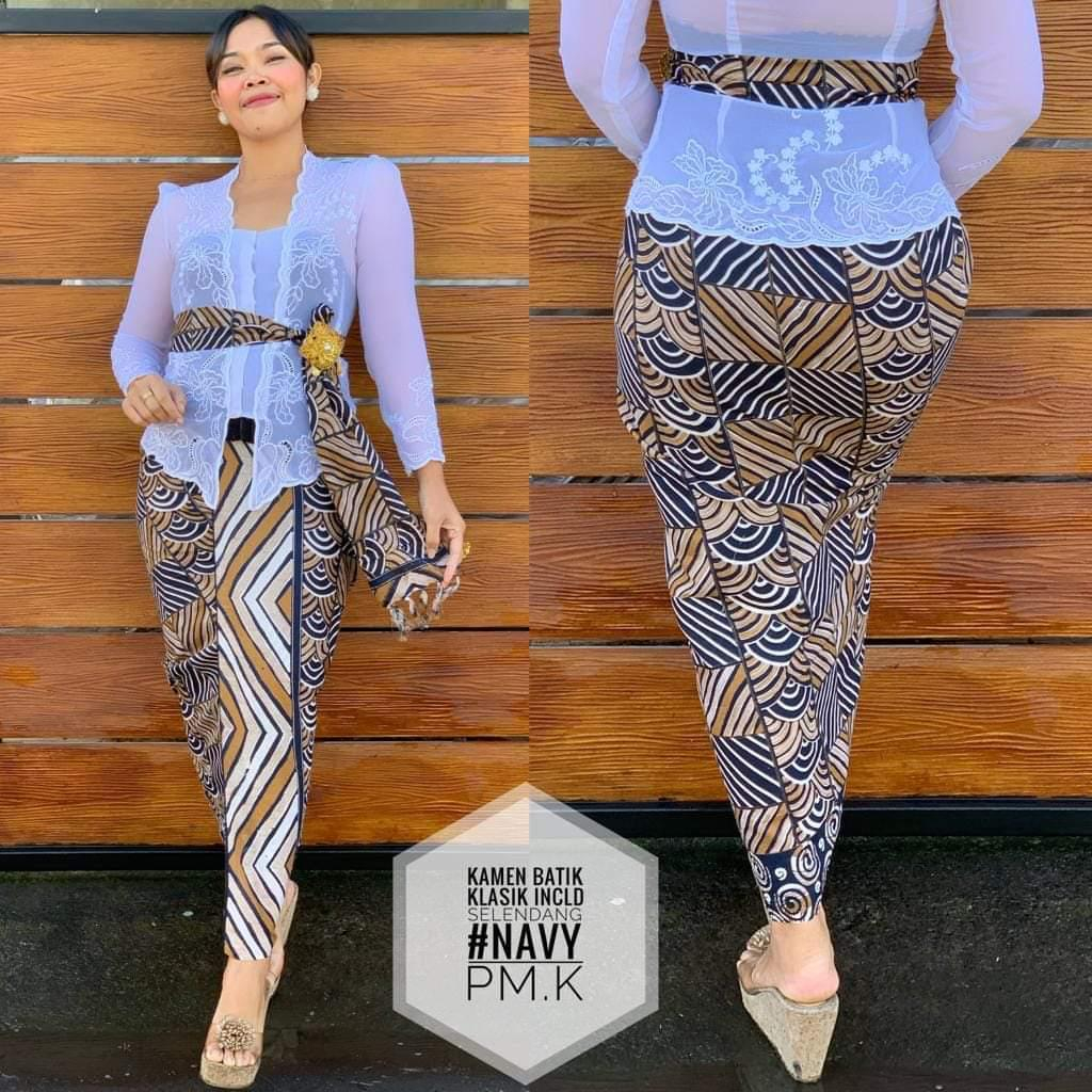 Jual Kamen Batik klasik set selendang | Shopee Indonesia