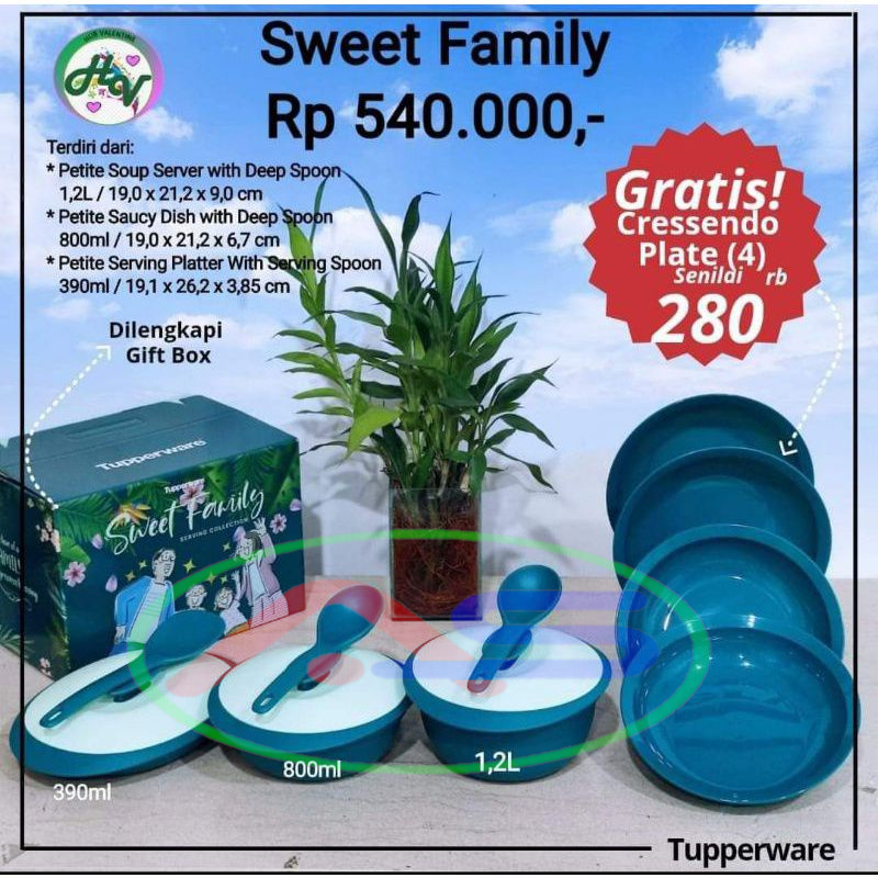 Jual wadah prasmanan set tupperware original | Shopee Indonesia