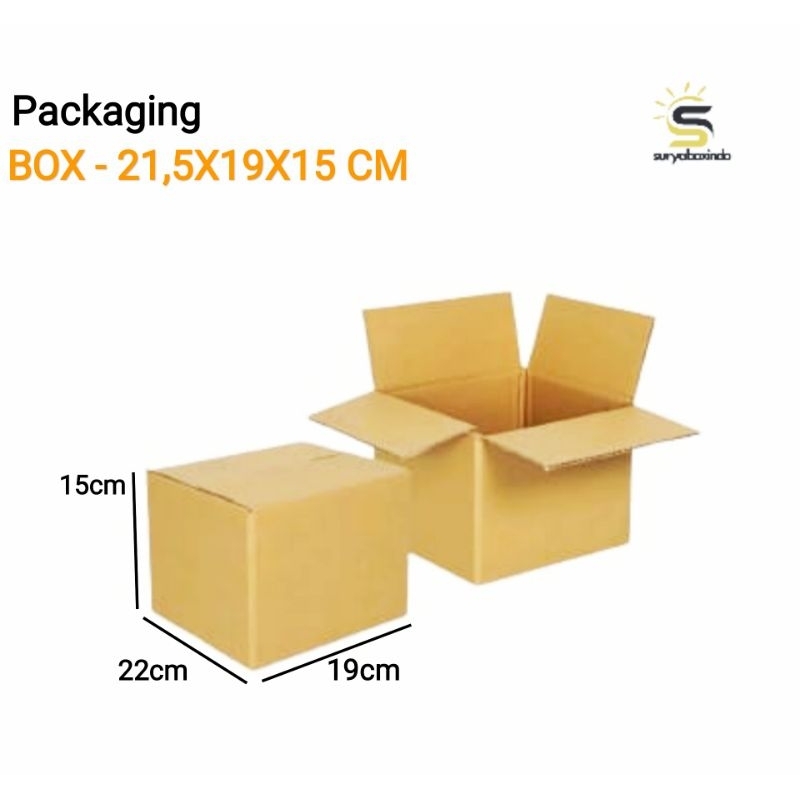 Jual Box 22x19x15 cm/{AGS}/Kardus/hampers/box normal/karton | Shopee ...