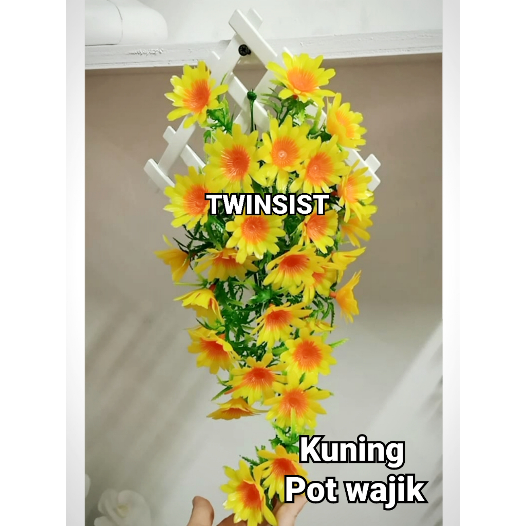 Jual Bunga Rambat Seruni Gantung Plastik Artificial Palsu/Bunga Rambat ...