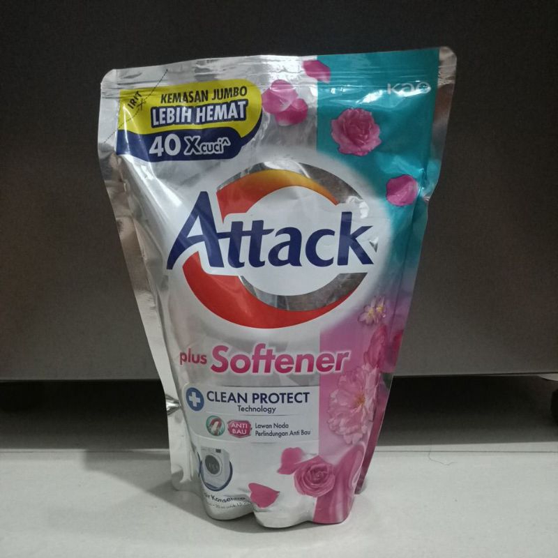 Jual Detergen Cair Attack Plus Softener/Hygiene 1200ml | Shopee Indonesia