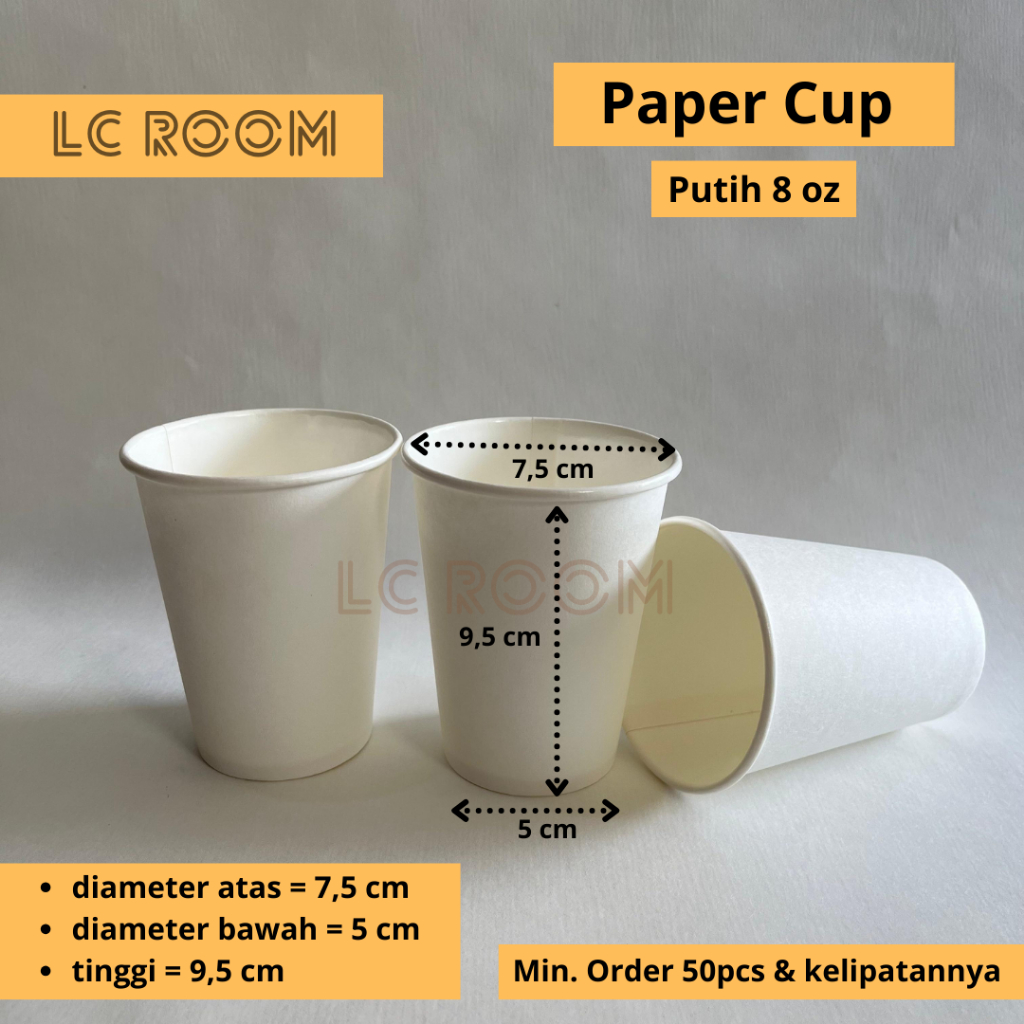 Jual Hot Paper Cup Gelas Kertas Minuman Panas Paper Cup Polos PREMIUM | Shopee Indonesia