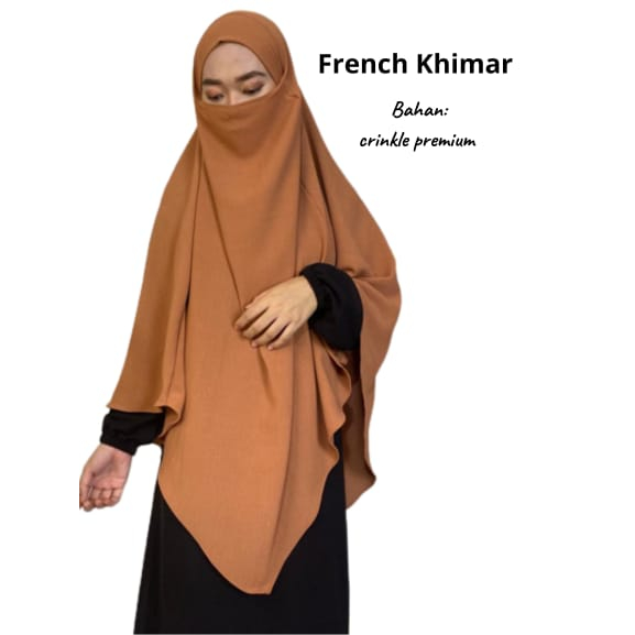 Jual French Khimar Crinkle xxxl || French Khimar Jumbo || Jilbab Hijab ...