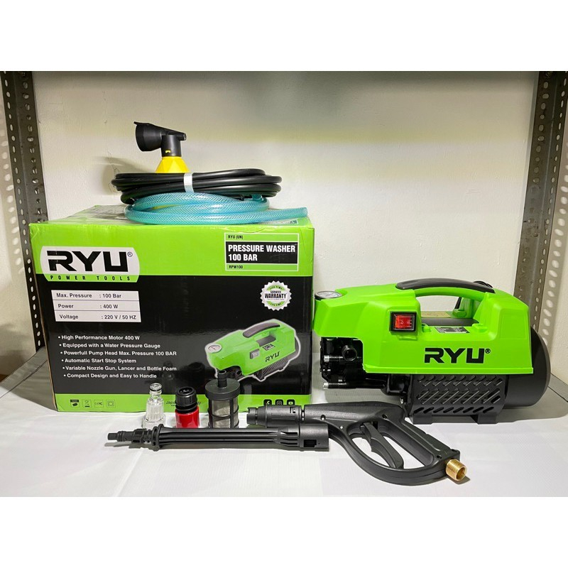 Jual Mesin Steam Cuci Jet Cleaner High Pressure Washer RYU 100 BAR 400W ...