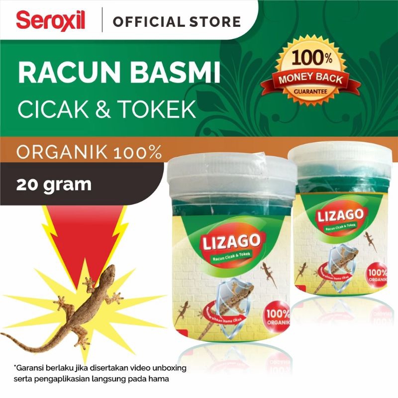 Jual seroxil lizago umpan racun pembasmi cicak cicak tokek herbal 20gr ...