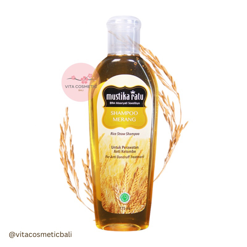 Jual Mustika Ratu Shampoo Merang - 175 ml sampo anti ketombe rice straw ...