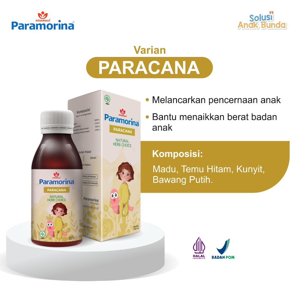 Jual Paramorina Paracana 100ml - Madu Anak Membantu Lancar Pencernaan ...
