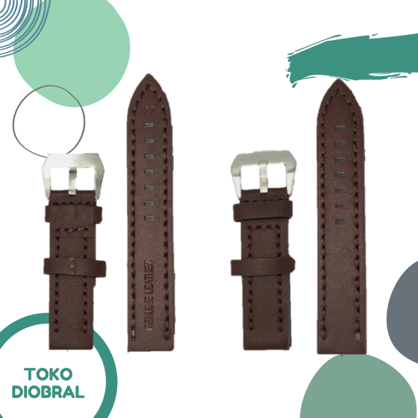 Jual Strap Tali Jam Tangan Kulit Premium 22mm 24mm | Shopee Indonesia