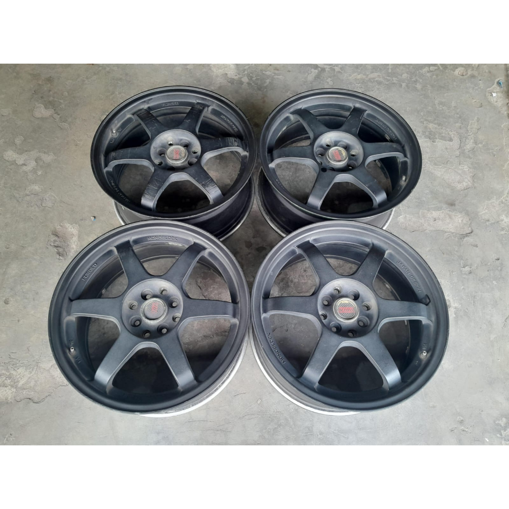 Jual Velg Second Volk Rays TE37 Ring 17 x 7.5 ET40 Pcd 4x100/114.3 Hitam | Shopee Indonesia